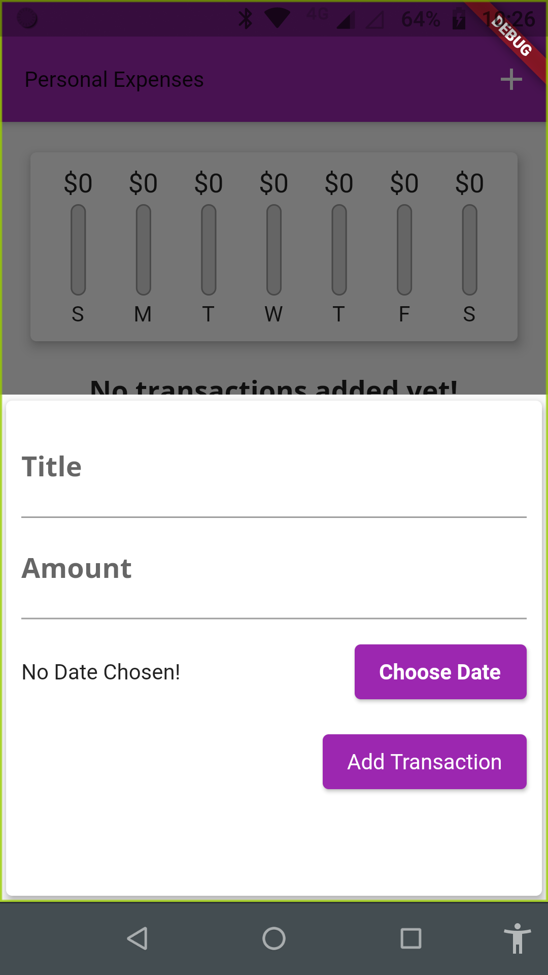 Personal Expense App Personal Expense App